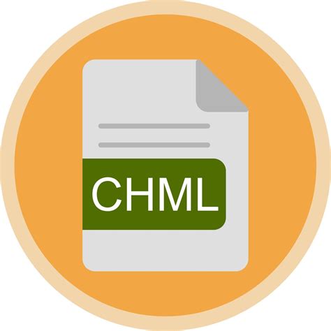 Chml File Format Flat Multi Circle Icon 44132432 Vector Art At Vecteezy