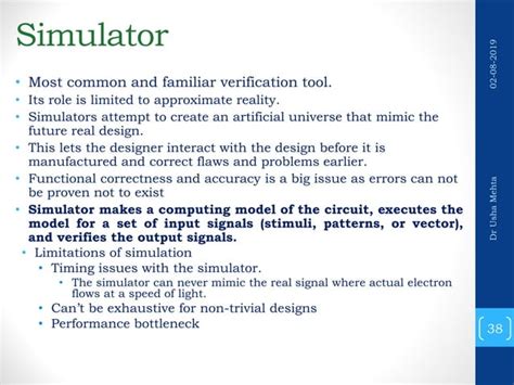 2019 2 Testing And Verification Of Vlsi Design Verification Pdf Computer Software And