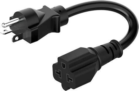 1ft Nema 5 20p Extension Cord 12awg 20amp Heavy Duty