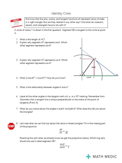 Lesson 4 13 Precalculus Math Medic Dea4282a5a Pdf Trigonometric Functions Special Functions
