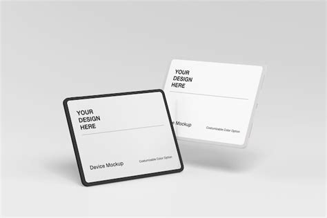 Premium Psd Tablet Mockup Design With Minimalist Shadow Background Customizable Background And