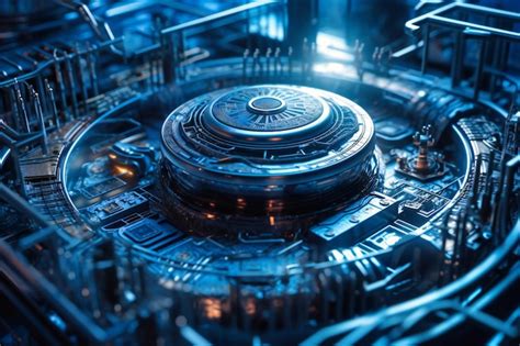 Premium Photo Intricate Blue Geometric Patterns Reflecting The Elegance And Complexity Of