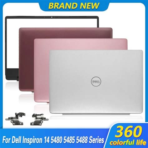 ใหมเดมสำหรบ DELL Inspiron 14 5480 5485 5488จอแอลซดปกหลงดานหนาฝาบานพบแลปทอปหนาจอกลบ