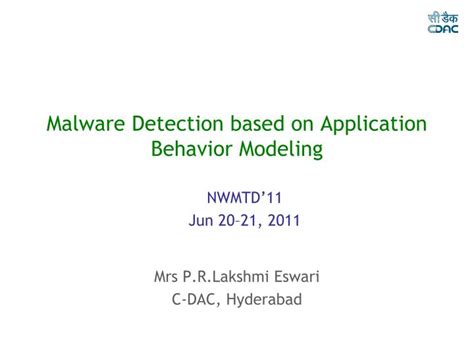 PPT Malware Detection Based On Application Behavior Modeling PowerPoint Presentation ID