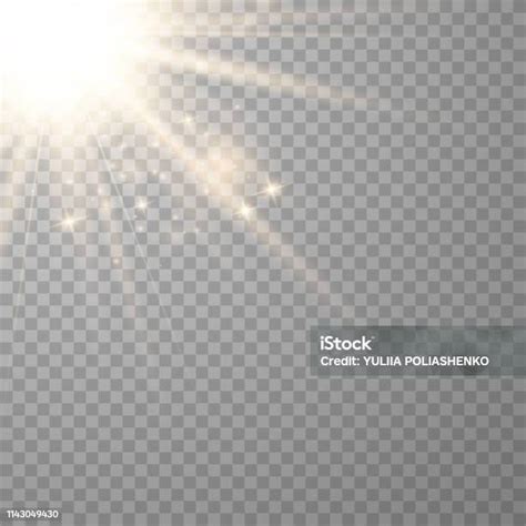 마법의 햇빛 광선 및 광선이 있는 빛나는 빛의 벡터 일러스트 레이 션 광선에 대한 스톡 벡터 아트 및 기타 이미지 광선 나이트클럽 디자인 Istock