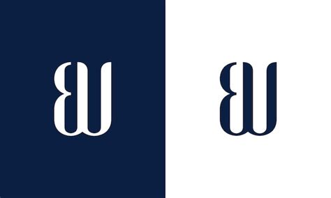 Premium Vector Monogram B W Logo Template