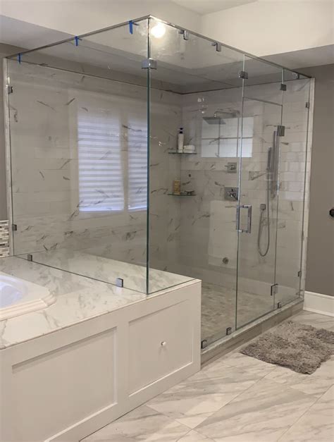 Frameless Shower Door Bathroom Interior Design Bathroom Interior Glamorous Bathroom Decor