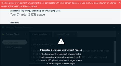 The Integrated Development Environment Is Not Compatible M001