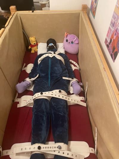 me diapered in my new secure crib abdl bondage tumbex