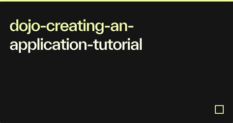 Dojoframework Examples Codesandbox