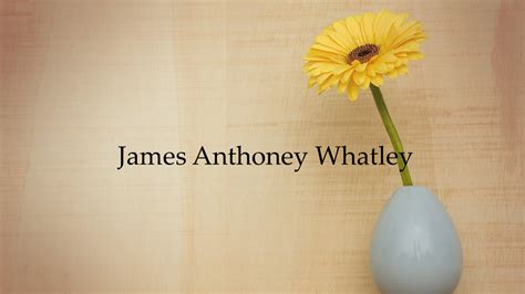 Obituary James Anthoney Whatley The Cullman Tribune