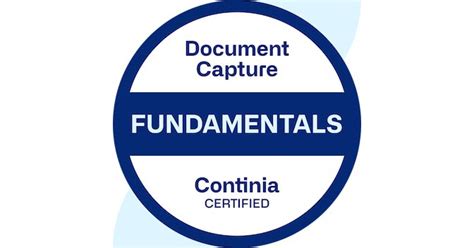 Continia Document Capture Fundamentals Was Issued By Continia Software