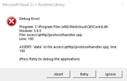 Nextcloud Client Crashes Issue Nextcloud Desktop GitHub