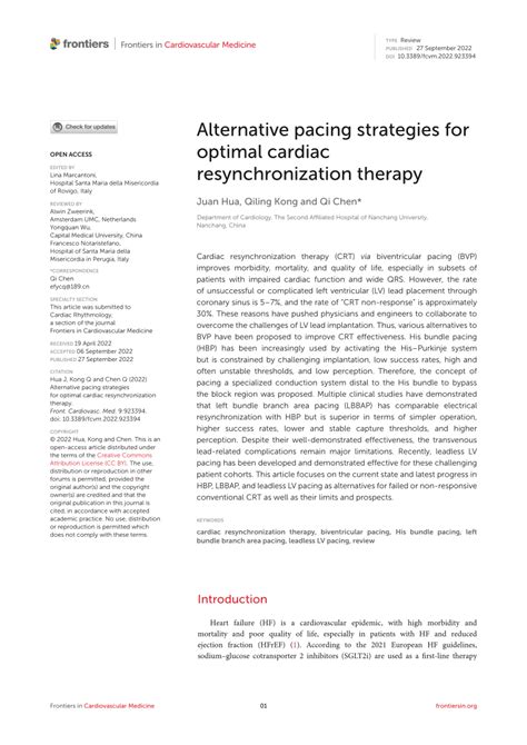 pdf alternative pacing strategies for optimal cardiac