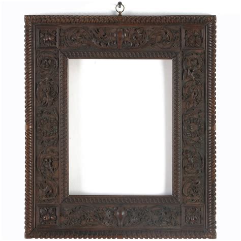 Two Italian Carved Walnut Cassetta Frames Auction