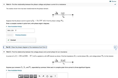 Solved Review Part A Find The Relationship Between The Chegg Com