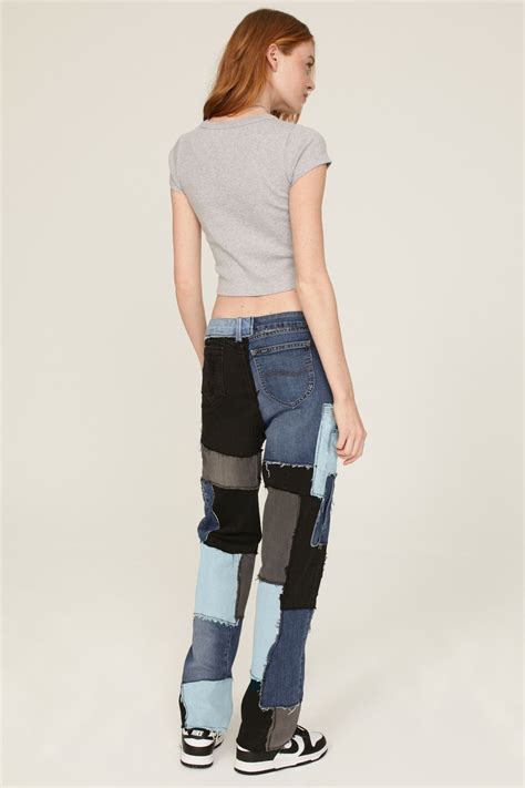 Upcycled Patchwork Straight Jeans By Nigel Xavier Rent The Runway
