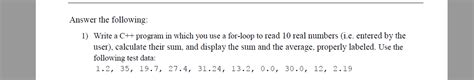 Solved Programming Concepts C By For Loop Simple And Chegg