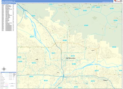 San Bernardino County Zip Code Map