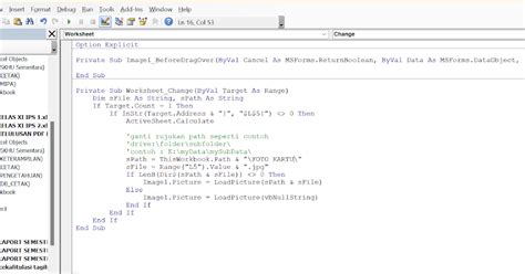 Rumus Vba Untuk Menyisipkan Gambar Secara Otomatis Di Excel
