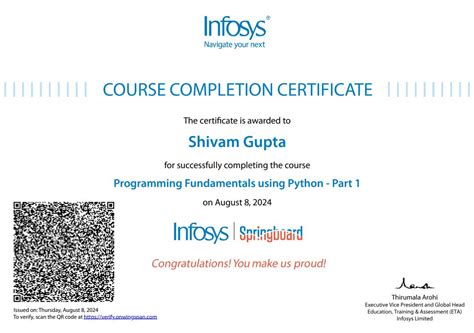 shivam gupta on linkedin python programming techlearning infosys