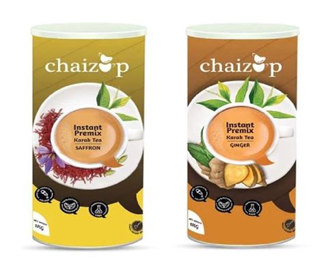 Chaizup Instant Premix Saffron Ginger Tea Cans Assorted Combo Pack