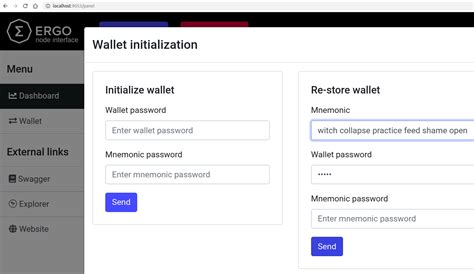 Node Wallet ErgoDocs