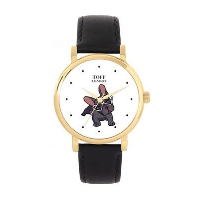 Toff London Tlws 35051 Ladies Grey French Bulldog Watch Ebay Uk