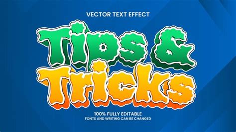 Premium Vector Editable Text Effect Tips Tricks