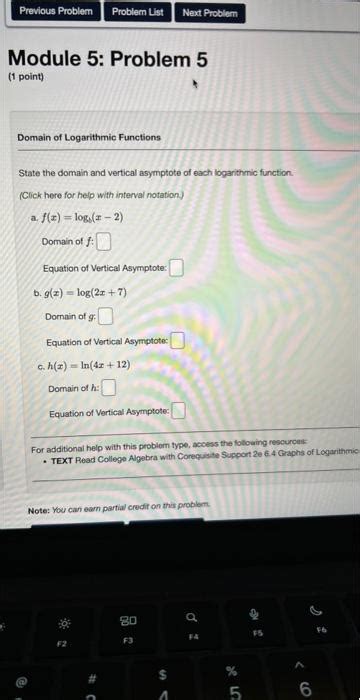 solved domain of logarithmic functions state the domain and