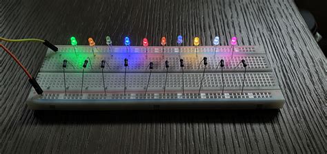 Leds In Green Yellow Yellow Green Blue Red Orange Purple Warm