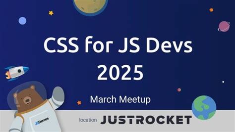 Css For Js Devs 2025 Thu Mar 27 2025 630 Pm Meetup Daniel Bokor