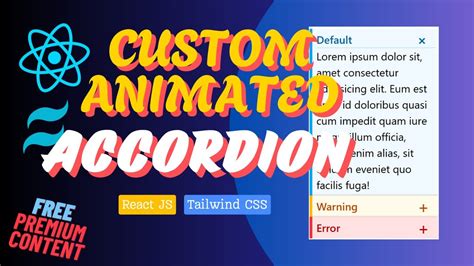 Create Custom Animated Accordion With React Typescript And Tailwind Css Beginner To Pro