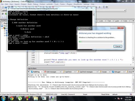 Having A Problem With My Dictionary Application