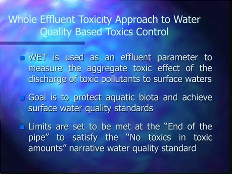 PPT Whole Effluent Toxicity Basics PowerPoint Presentation Free Download ID 964722