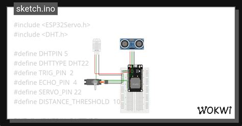 Tempat Sampah Iot T Wokwi Esp32 Stm32 Arduino Simulator