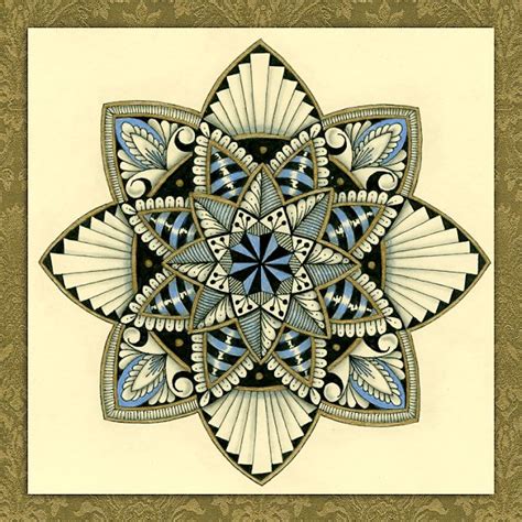 Video Tutorial Nidhi Prakash Mandala 24 In 2024 Zentangle Patterns