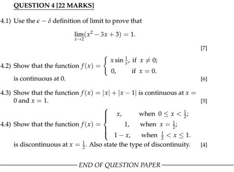 Solved Use the ϵδ definition of limit to prove that Chegg