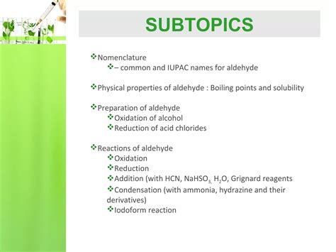 Chapter 2 Aldehyde Ppt