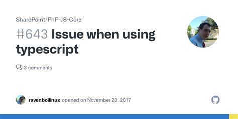 Issue When Using Typescript · Issue 643 · Sharepointpnp Js Core · Github