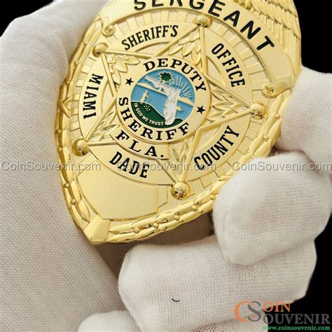 Mdso Sergeant Miami Dade Sheriffs Office Badge Miami Vice Coin Souvenir