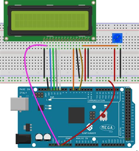 Lesson 11 Lcd1602 — Sunfounder Uno And Mega Kit Documentation