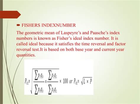 Indexnumbers Ppt