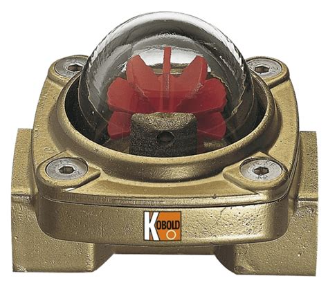Kobold Flow Indicator With Rotor For Liquids Dkf Horizontal And