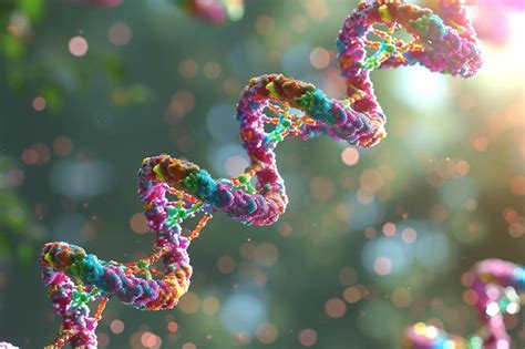 Premium Photo Wireframe Dna Molecules Structure Mesh From A Starry