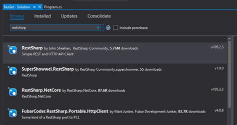 C Restsharp 使用 知乎
