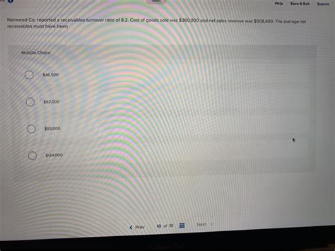 Solved Sived Help Save And Exit Submit Norwood Co Reported A