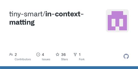 Github Tiny Smartin Context Matting