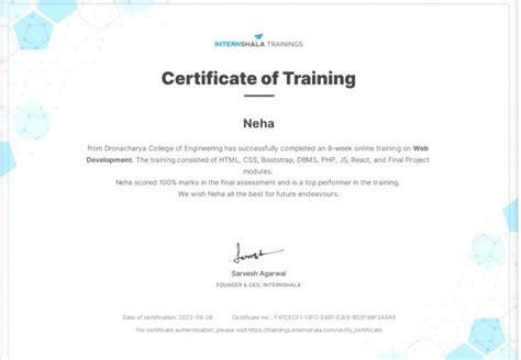 Neha On Linkedin Training Connections Internshala Webdevelopment Html Css Reactjs