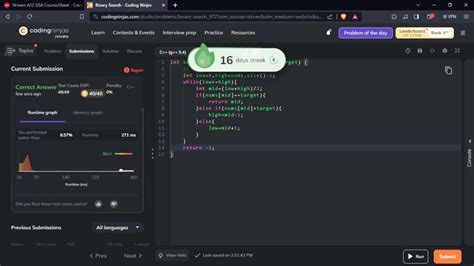Ram Gopal Chowdary Vipparla On Linkedin Day16 30daysofcodechallenge Codingninjas Leetcode